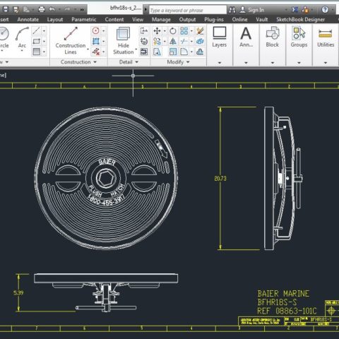Round Cut Out Dimensions | Baier Marine